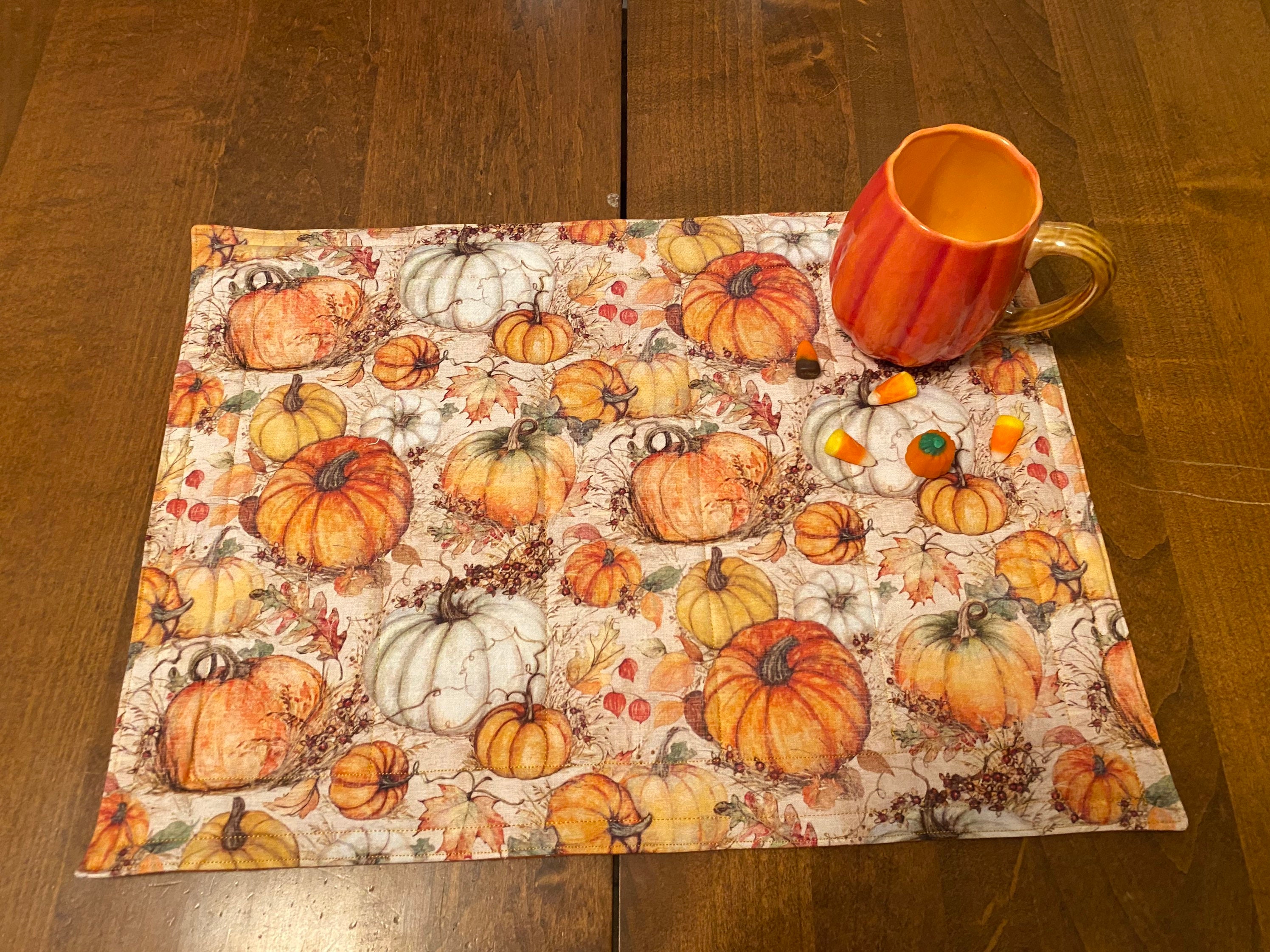 Fall Thanksgiving Placemats, Pumpkins Placemat - Etsy
