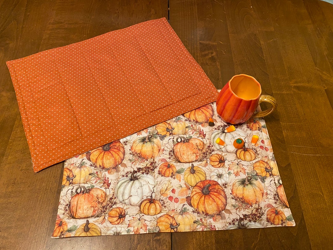 Fall Thanksgiving Placemats, Pumpkins Placemat - Etsy