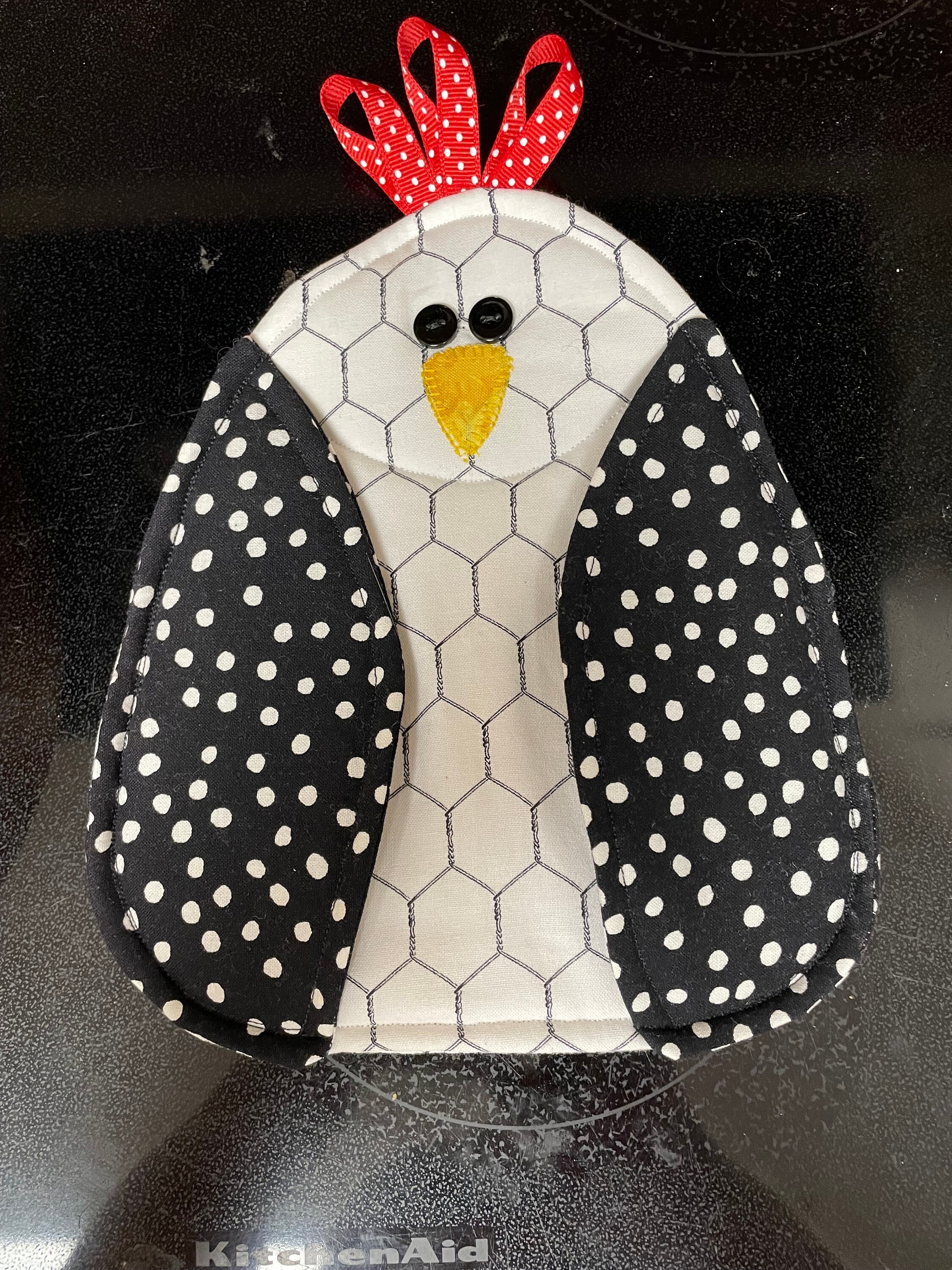 Chicken Pot Holder: Insulated Kitchen Hot Pad, Country Decor - Etsy