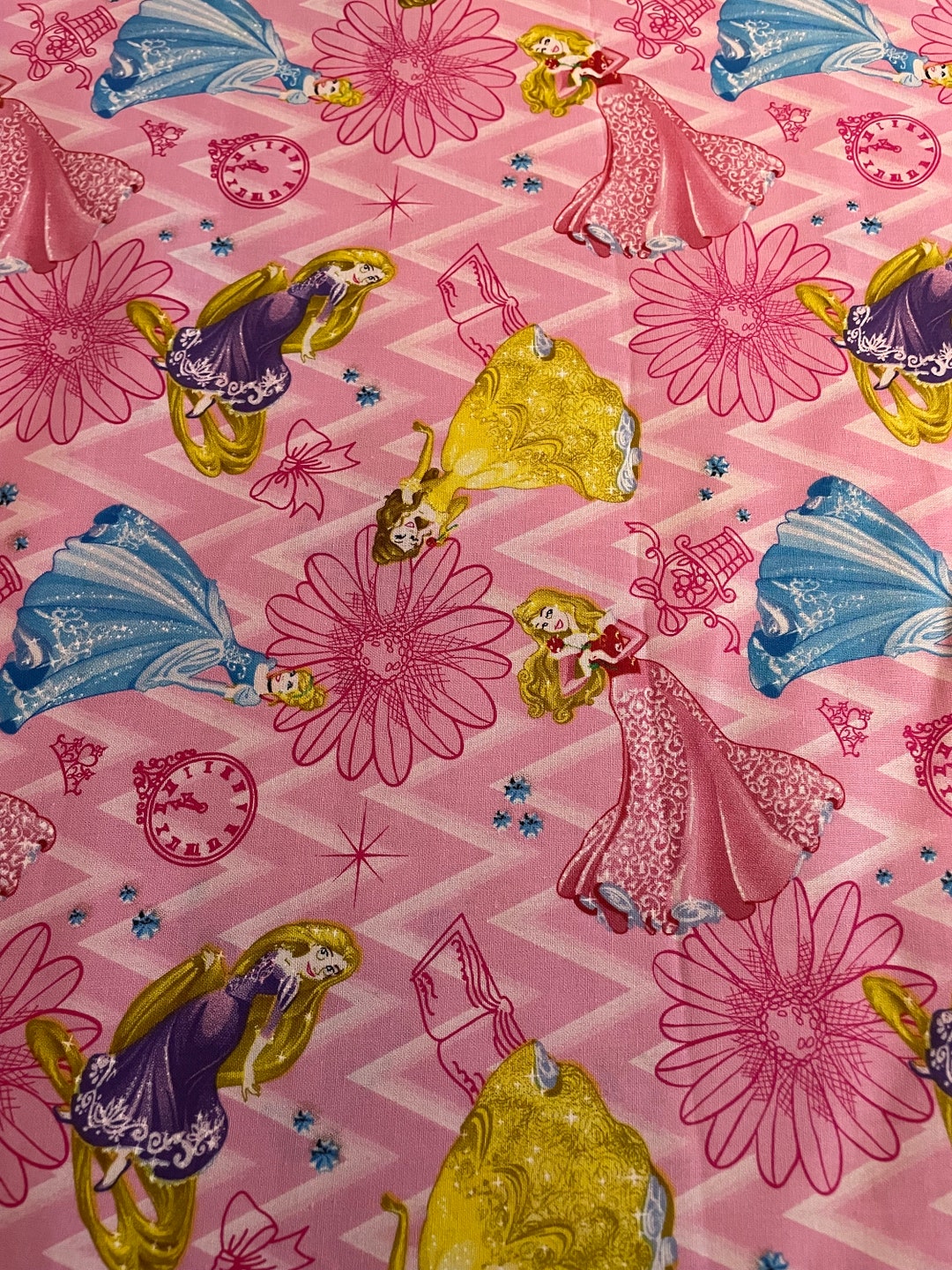 Disney Princess Fabric, Disney Fabric, Cinderella Fabric, Rapunzel ...