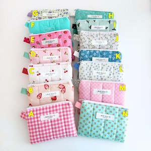 Mini Wallet W/ Pocket, Cute Quilted Aesthetic Zipper Pouch, Floral ...