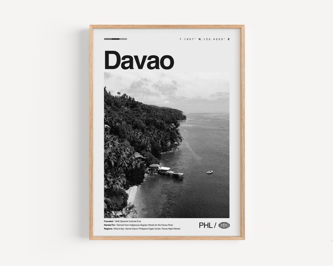 Davao Print Philippines, Davao Wall Art, Davao Poster, Davao Photo ...