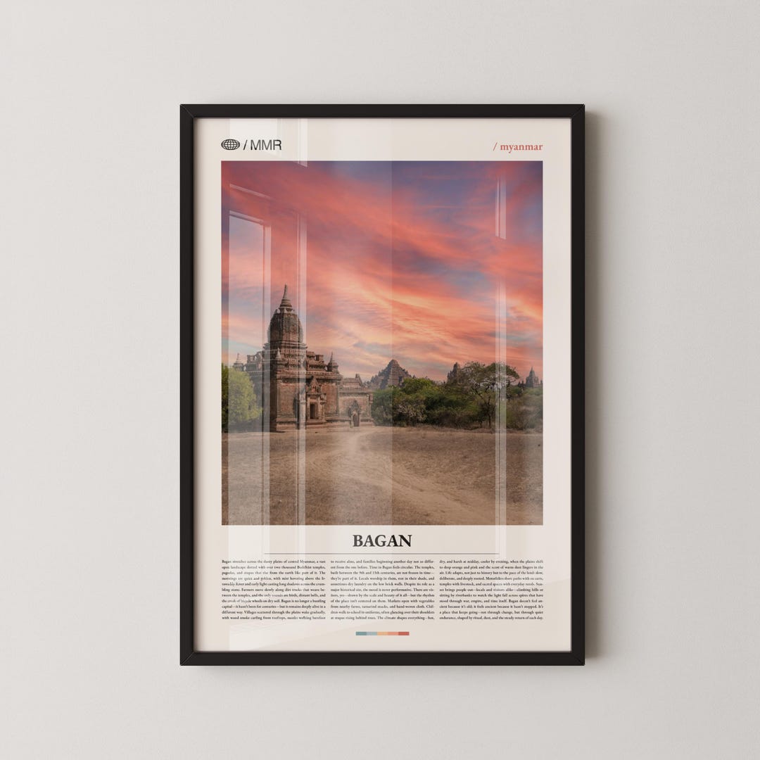 Bagan Myanmar Wall Art, Ancient Temple Landscape Photography Print ...