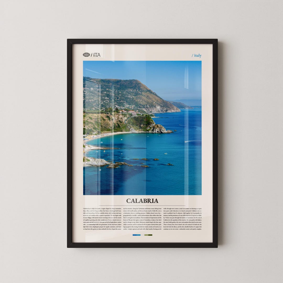 Calabria Print, Calabria Wall Art, Calabria Poster, Calabria ...