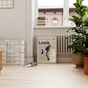 Ray Lewis Poster, Baltimore Ravens NFL Poster, Minimalist, Helvetica ...