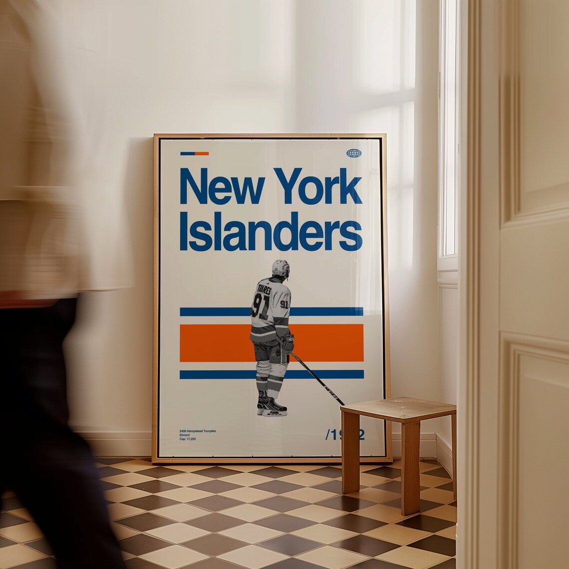 New York Islanders Poster, Minimalist, Helvetica, Mid-century Modern ...