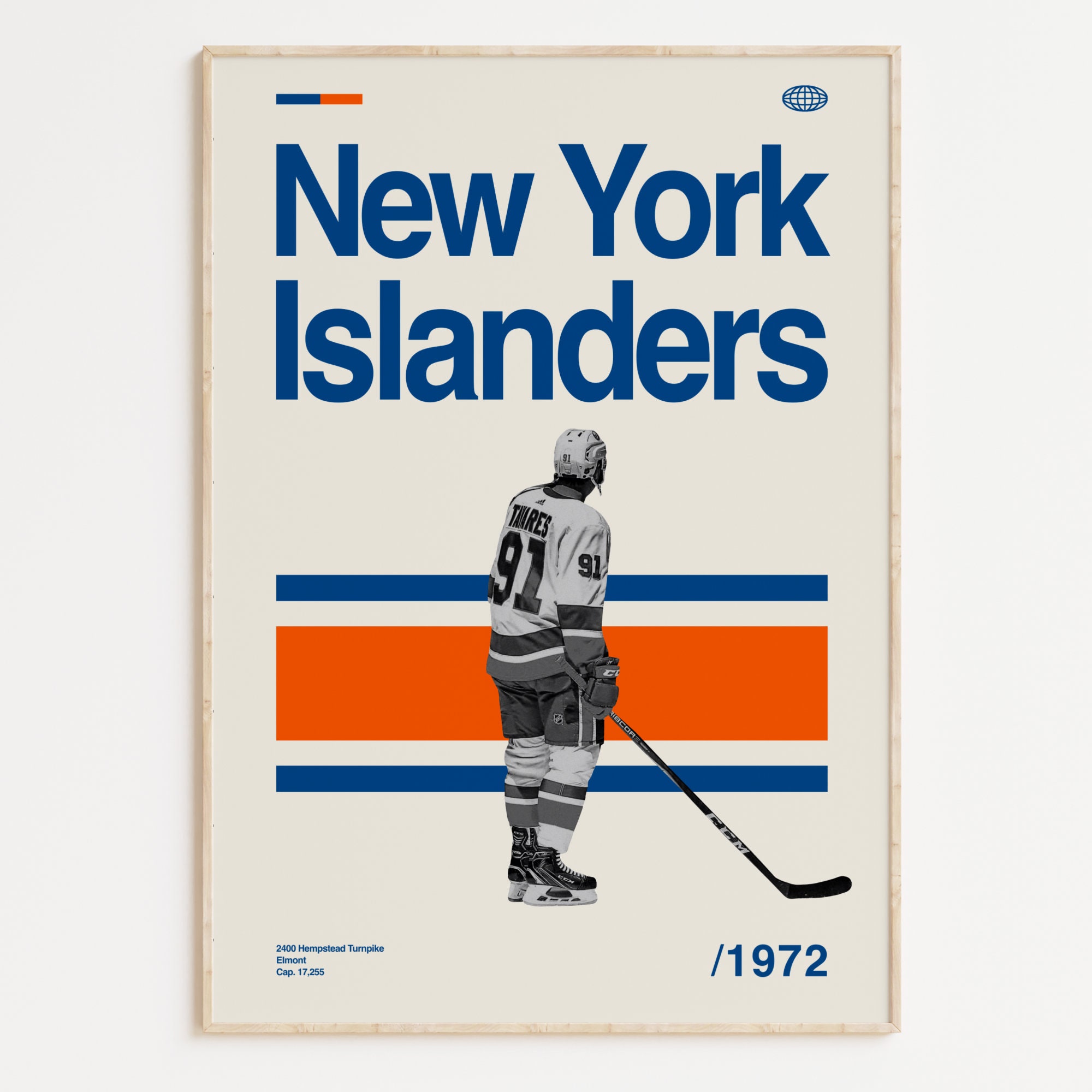 New York Islanders Poster, Minimalist, Helvetica, Mid-century Modern ...
