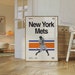 New York Mets Poster, Minimalist, Helvetica, Mid-century Modern ...
