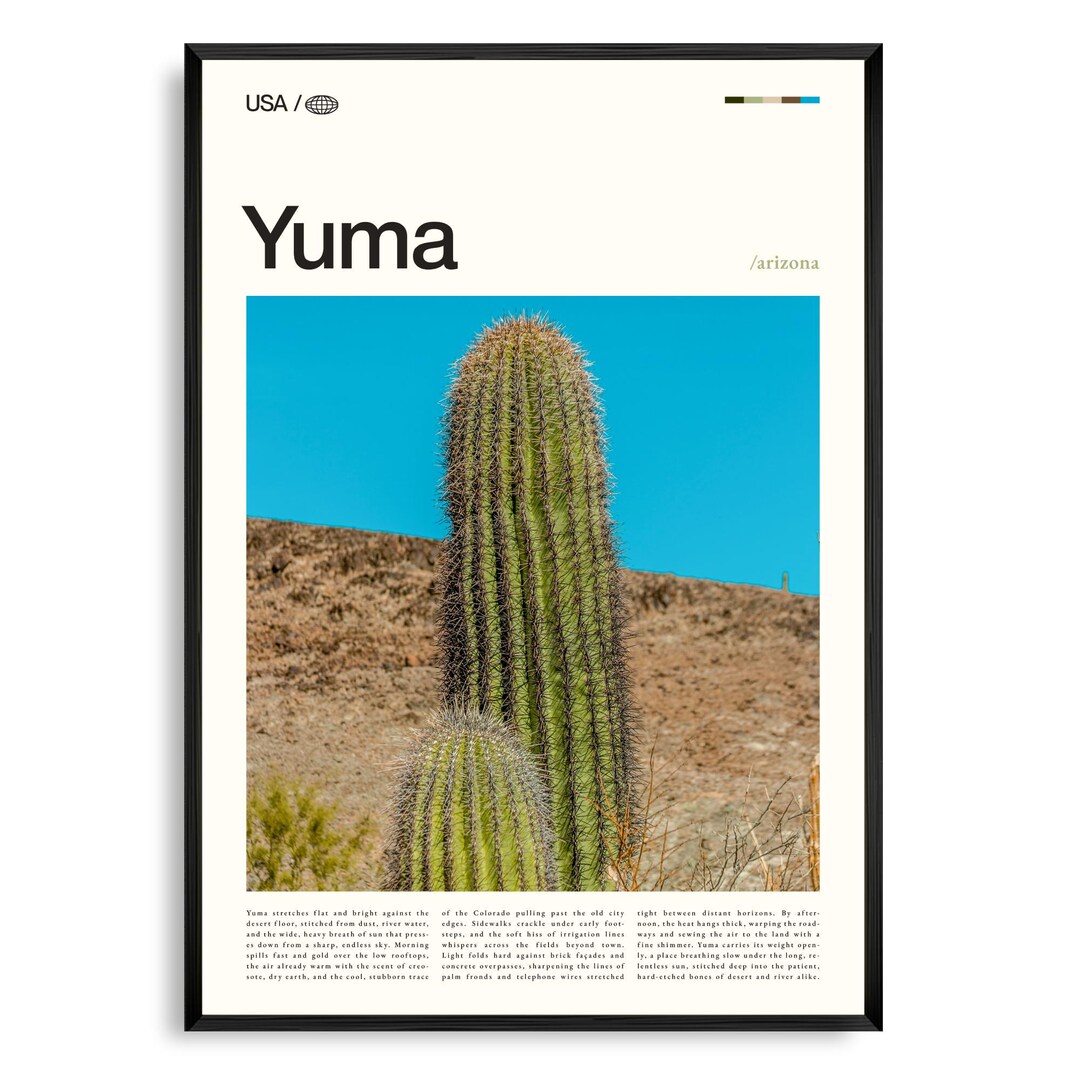 Yuma Print Arizona, Yuma Wall Art, Yuma Poster, Yuma Photo, Colorado ...