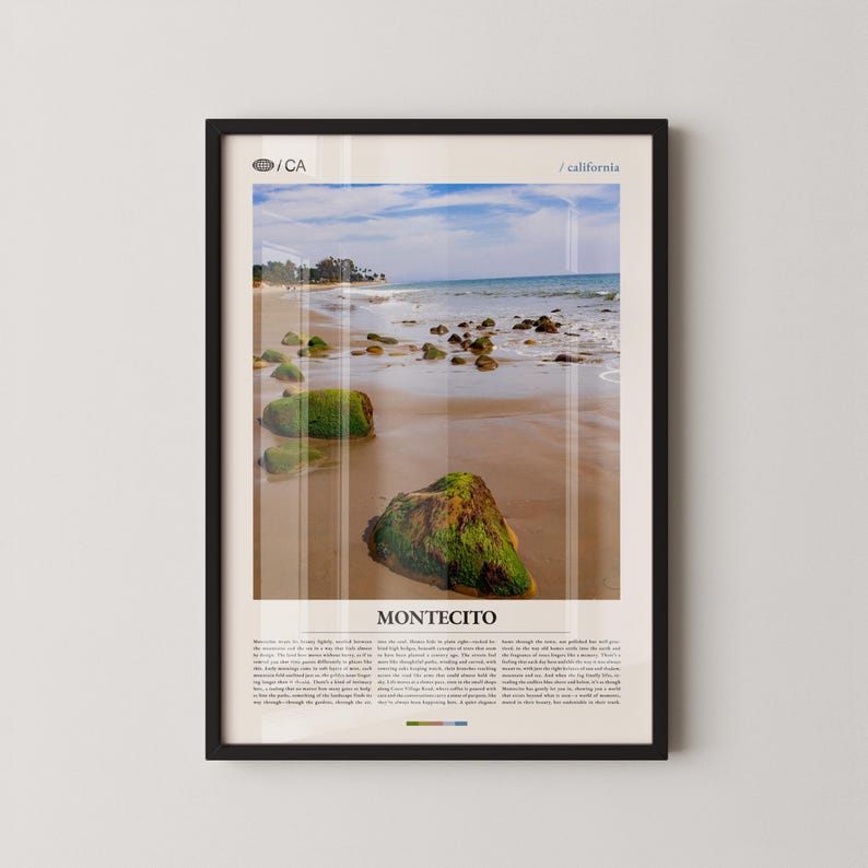 Montecito California Beach Photo Print, Coastal Wall Art - Etsy