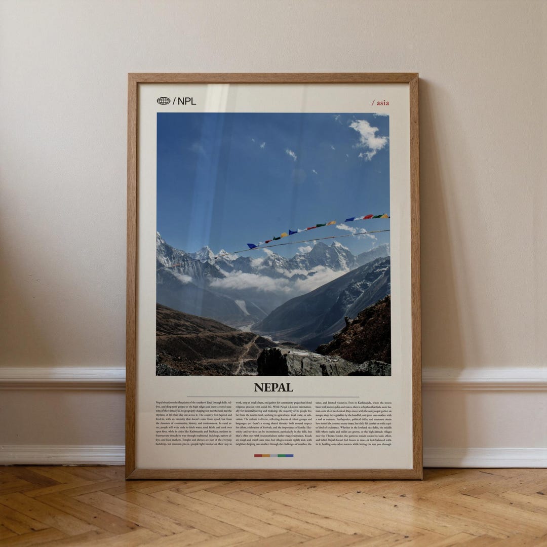 Nepal Wall Art, Himalayan Landscape Photography Print, Nepal Poster ...