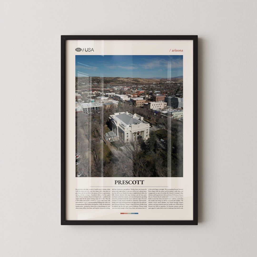 Prescott Print Arizona, Prescott Wall Art, Prescott Poster, High Desert ...