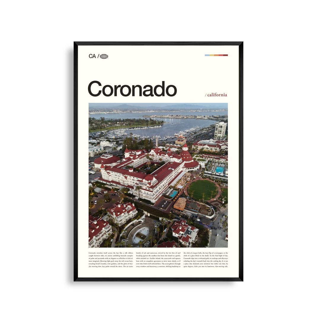 Coronado Print California, Coronado Wall Art, Coronado Poster, Coronado ...