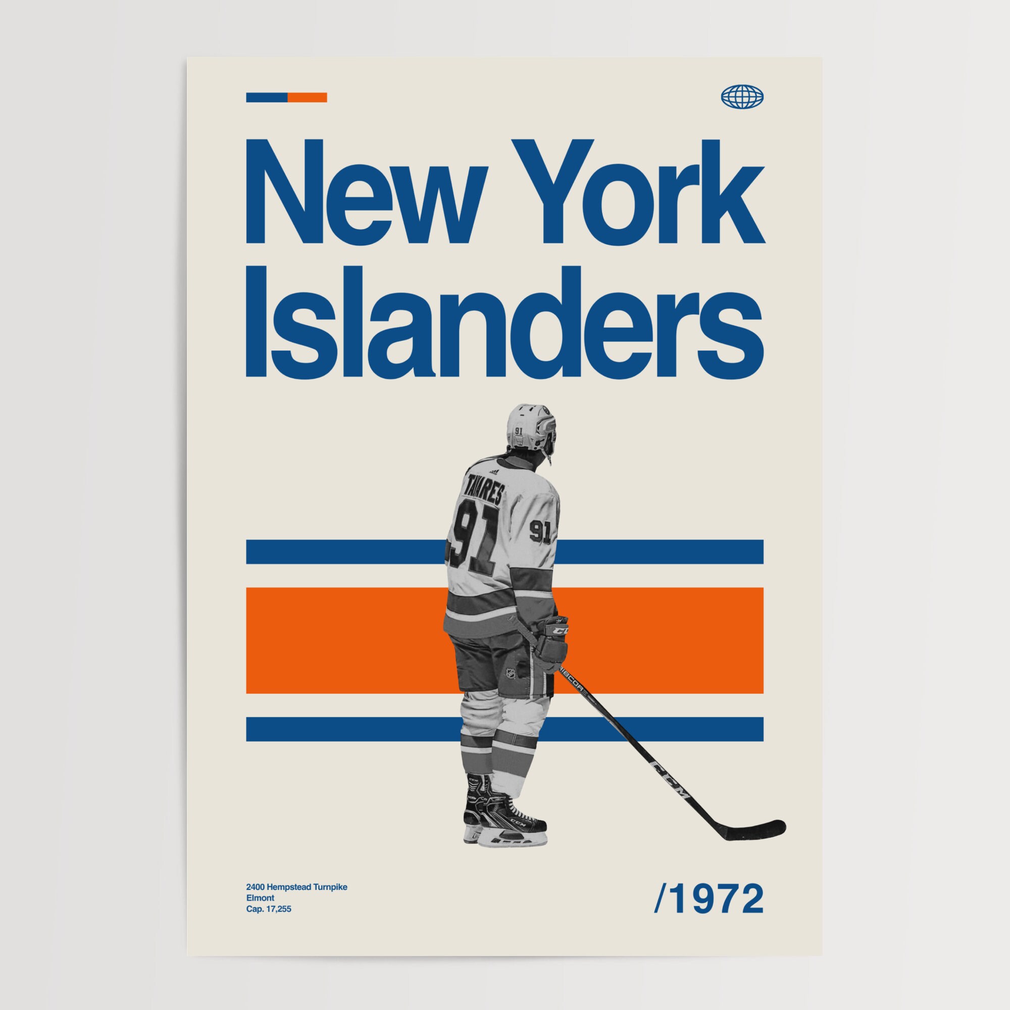 New York Islanders Poster, Minimalist, Helvetica, Mid-century Modern ...