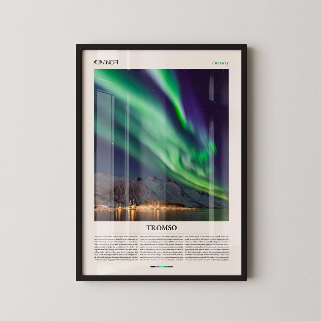 Tromso Print Norway, Tromsø Wall Art, Tromsø Poster, Tromsø Photo ...