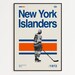 New York Islanders Poster, Minimalist, Helvetica, Mid-century Modern ...