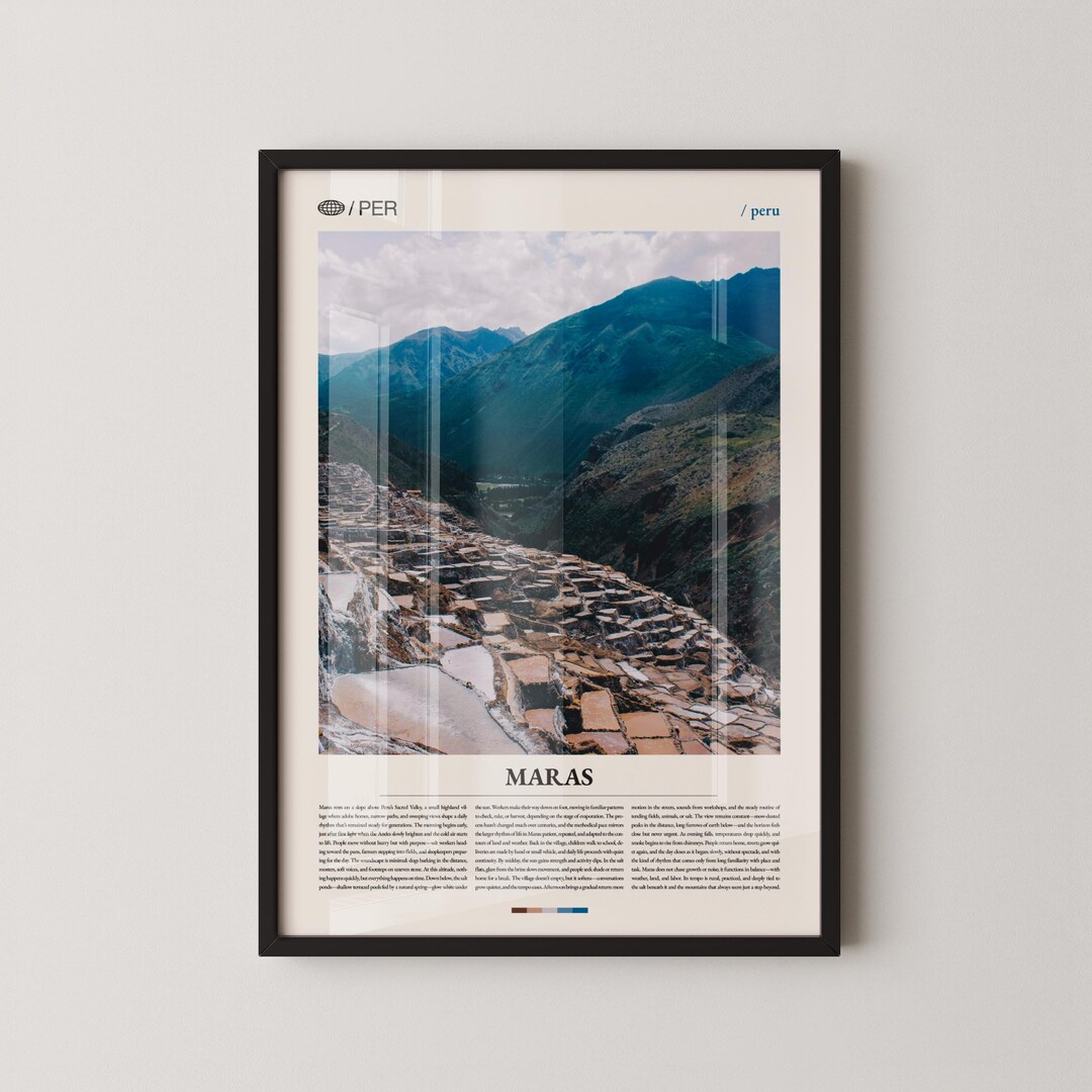 Maras Print, Maras Wall Art, Maras Poster, Peru Landscape Photography ...
