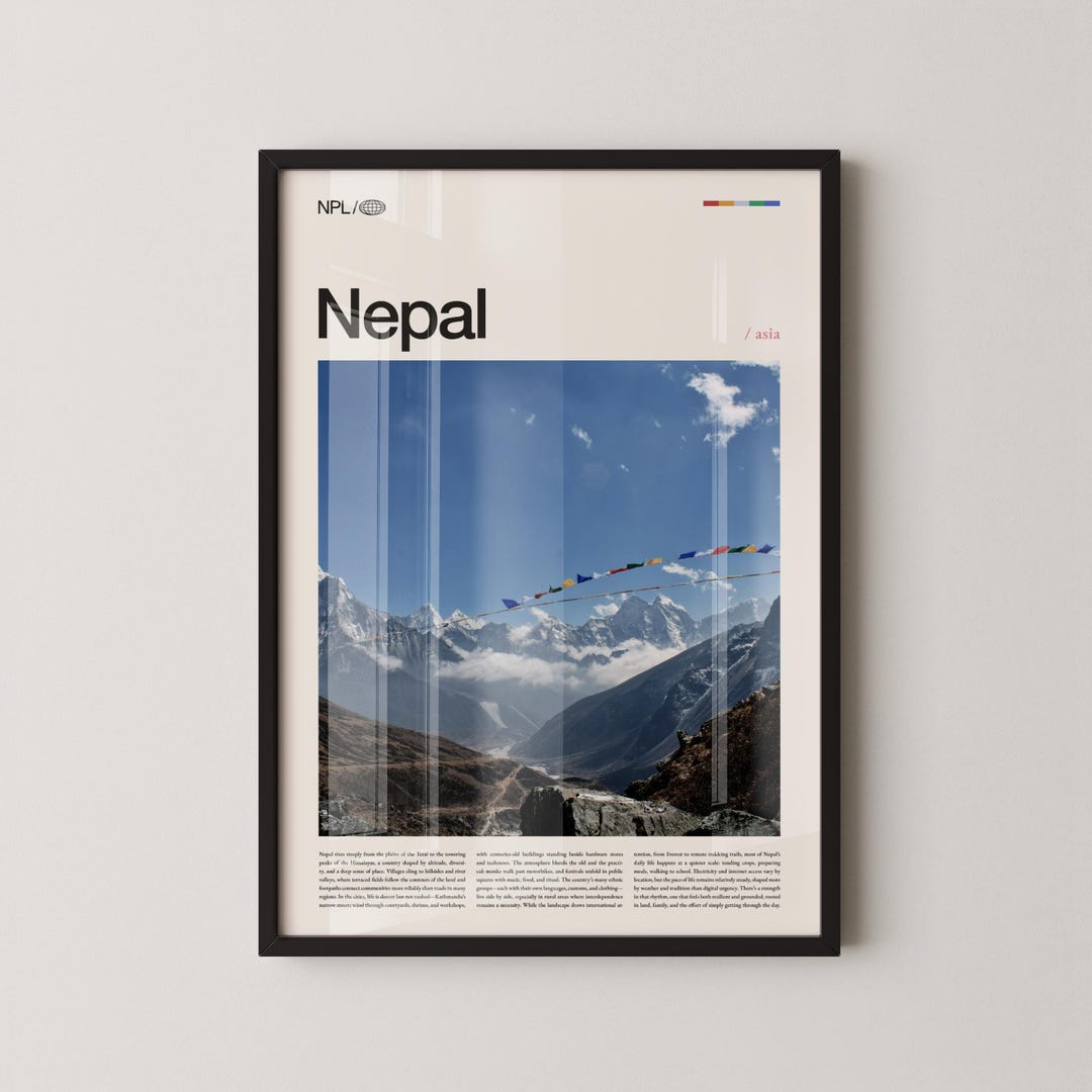 Nepal Wall Art, Himalayan Landscape Photography Print, Nepal Poster ...