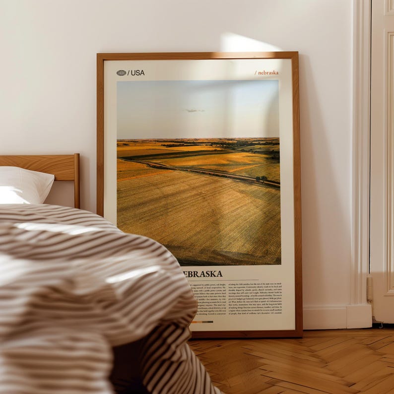 Nebraska Prairie Landscape Photo Print, Midwest Wall Art - Etsy UK