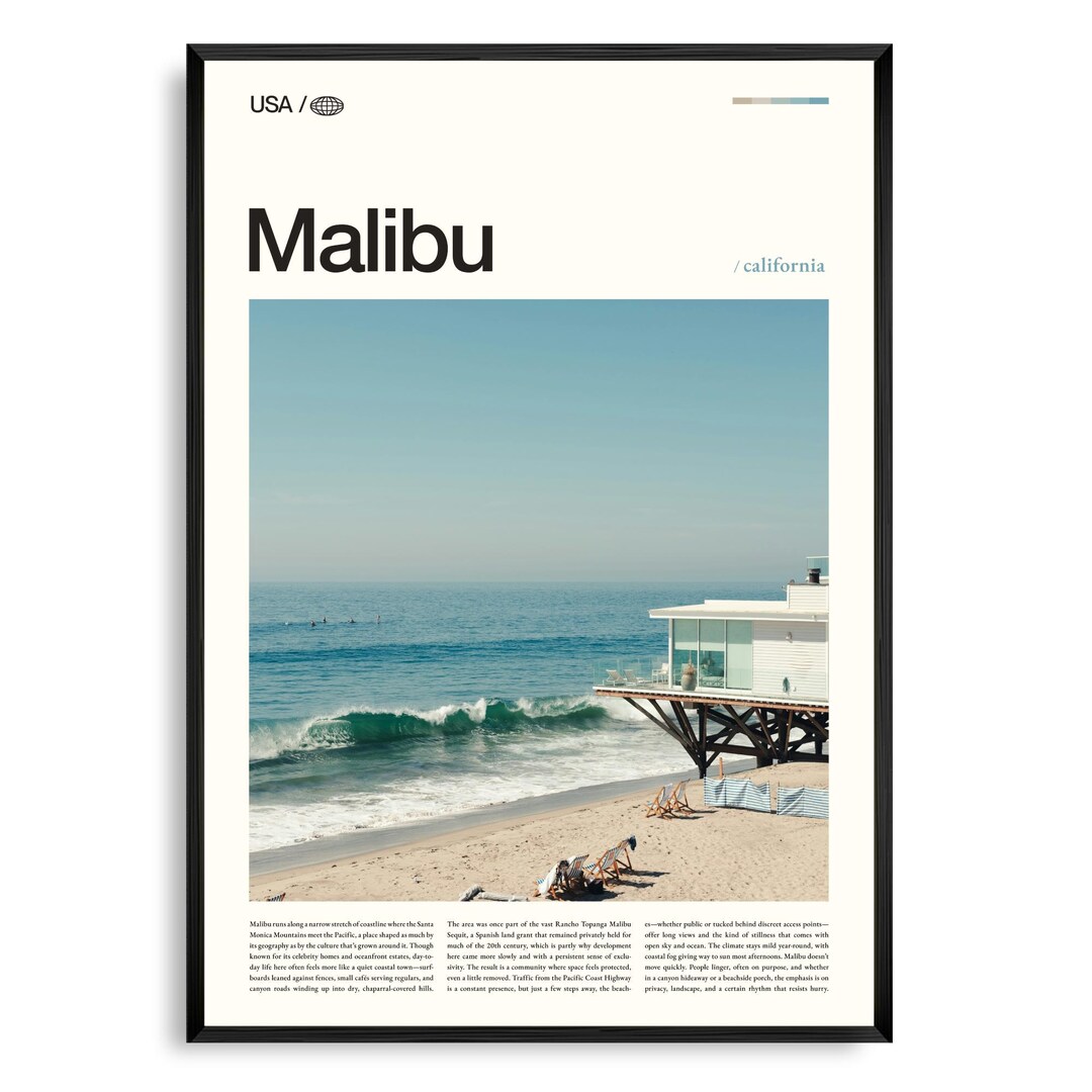 Malibu Print California, Malibu Wall Art, Malibu Poster, Malibu Photo ...