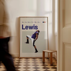 Ray Lewis Poster, Baltimore Ravens NFL Poster, Minimalist, Helvetica ...