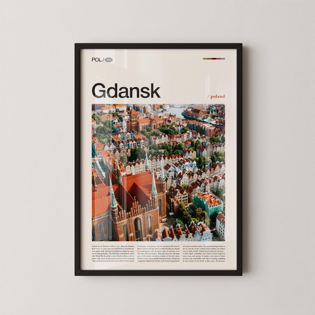 Gdańsk Poland Print, Historic Old Town, Baltic Sea Photography - Etsy