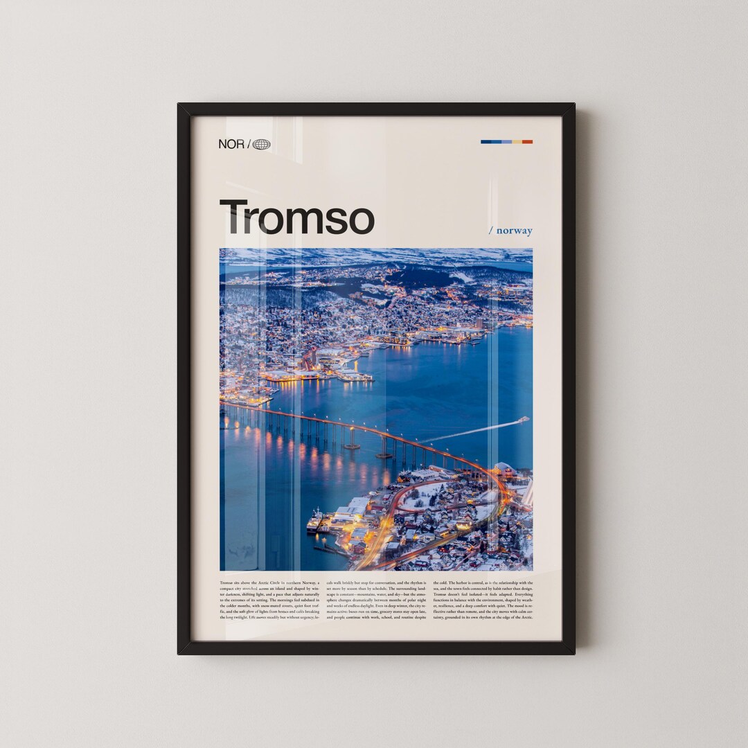 Tromso Print Norway, Tromsø Wall Art, Tromsø Poster, Tromsø Photo ...