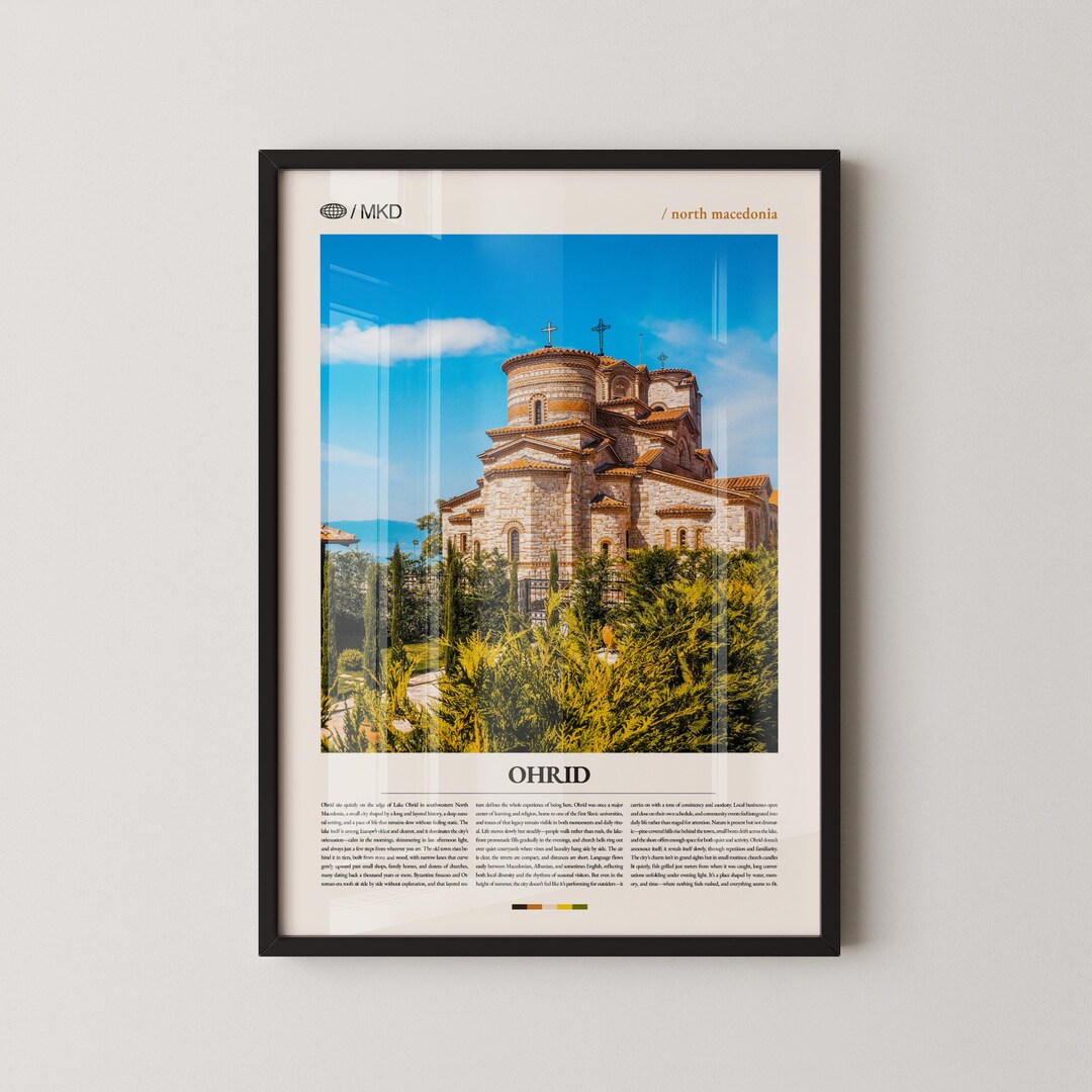 Ohrid Lake, North Macedonia Print, Scenic Balkan Travel Decor - Etsy