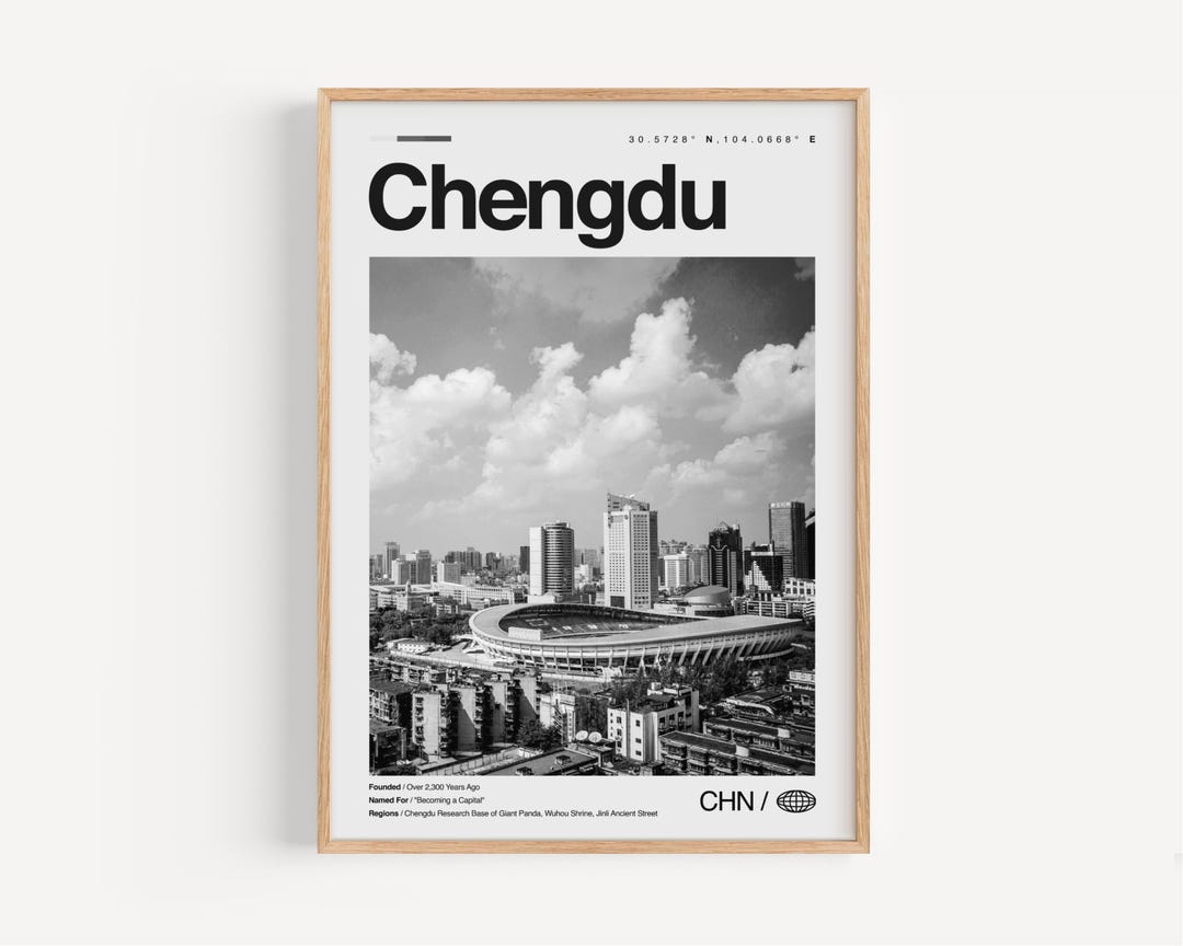 Chengdu Print China, Chengdu Wall Art, Chengdu Poster, Chengdu Photo ...