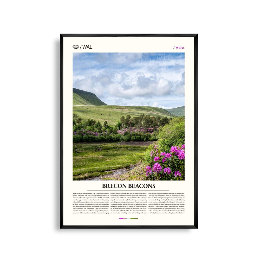 Brecon Beacons Wales Wall Art, Mountain Landscape Print, Brecon Beacons ...