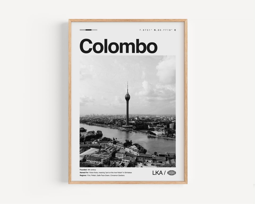 Colombo Print Sri Lanka, Colombo Wall Art, Colombo Poster, Colombo ...