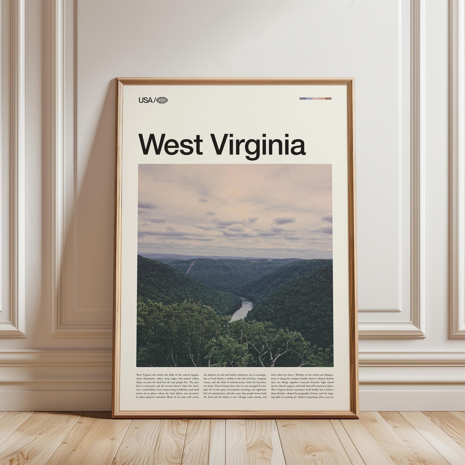 West Virginia Print, West Virginia Wall Art, West Virginia Poster, West ...