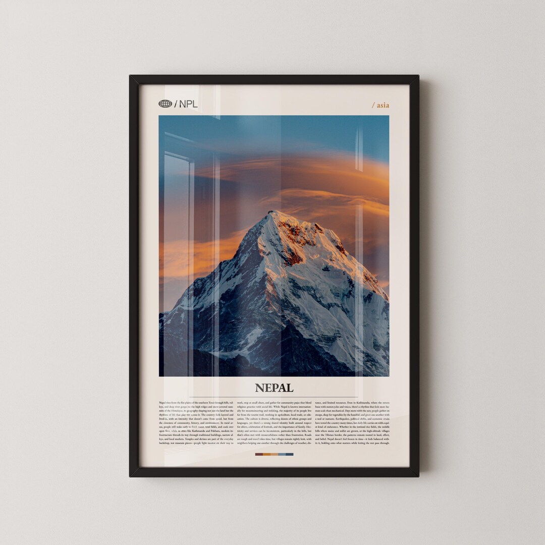 Nepal Wall Art, Himalayan Landscape Photography Print, Nepal Poster ...