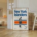 New York Islanders Poster, Minimalist, Helvetica, Mid-century Modern ...
