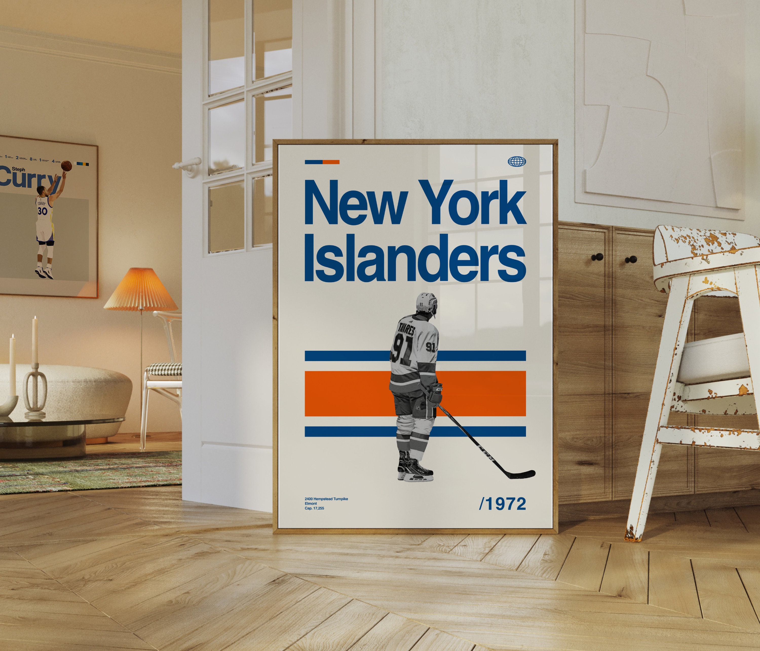 New York Islanders Poster, Minimalist, Helvetica, Mid-century Modern ...