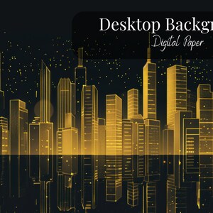 Digital Cityscape, Desktop Wallpaper, Virtual Background, High ...