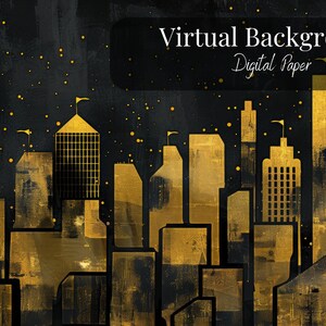 Digital Cityscape, Desktop Wallpaper, Virtual Background, High ...