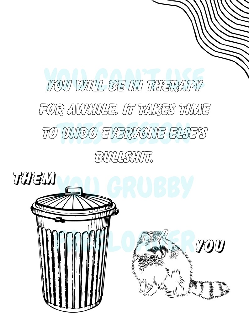 Generational Trauma Coloring Book - Etsy