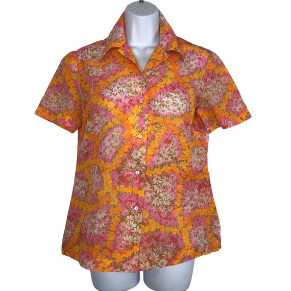 vintage 60s womens blouse - Gem