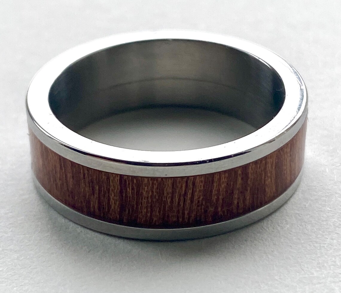 Wood Turned Ring Made to Order in the UK From Beautiful Mahogany - Etsy