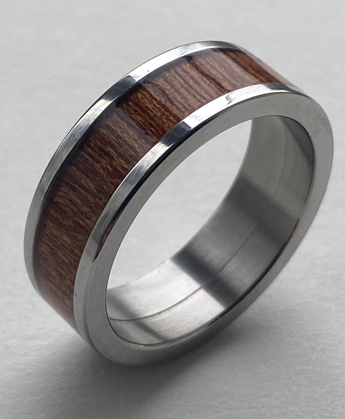 Wood Turned Ring Made to Order in the UK From Beautiful Mahogany - Etsy