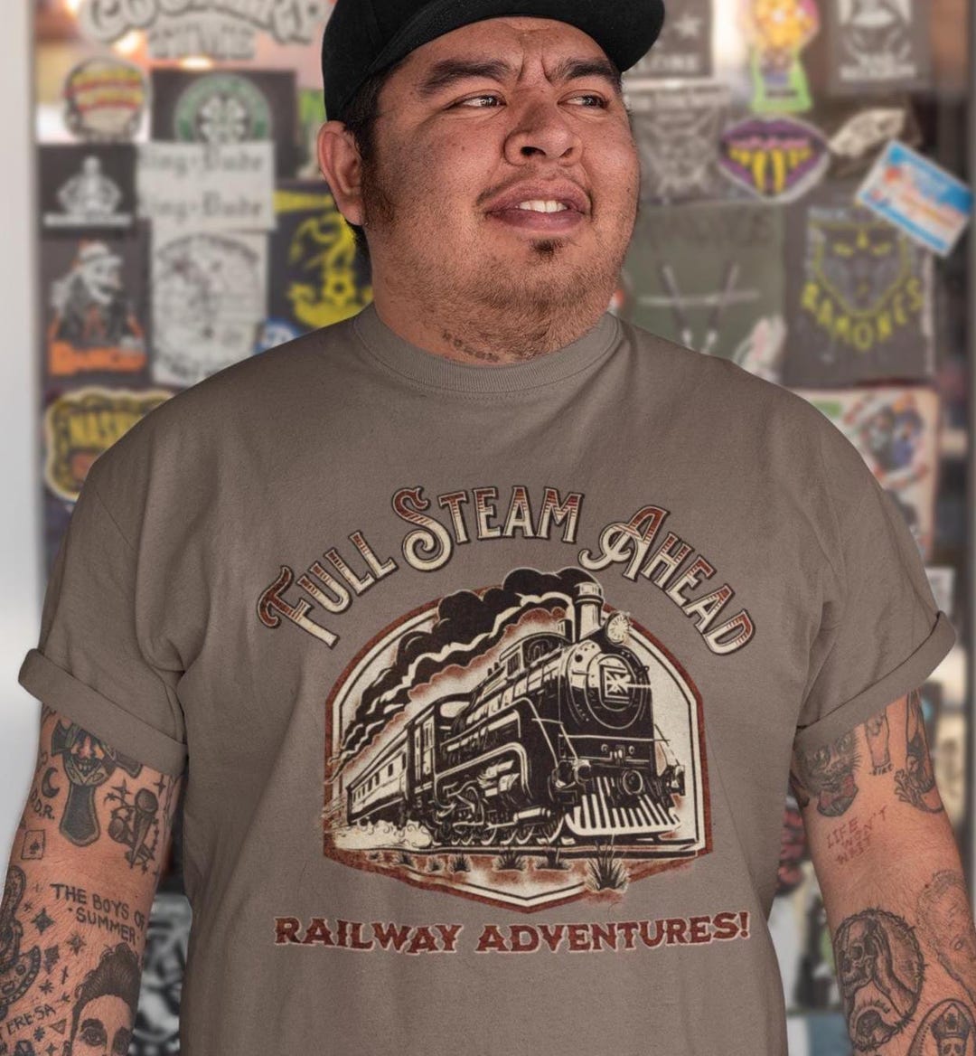 Vintage Train Adventure T-shirt, Comfort Colors Railway Gifts & Steam ...