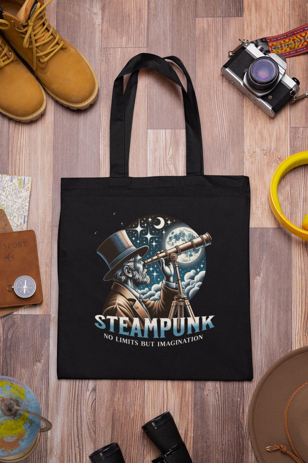 Astronomy Tote Bag Steampunk No Limits Imagination Science Astrophysic ...