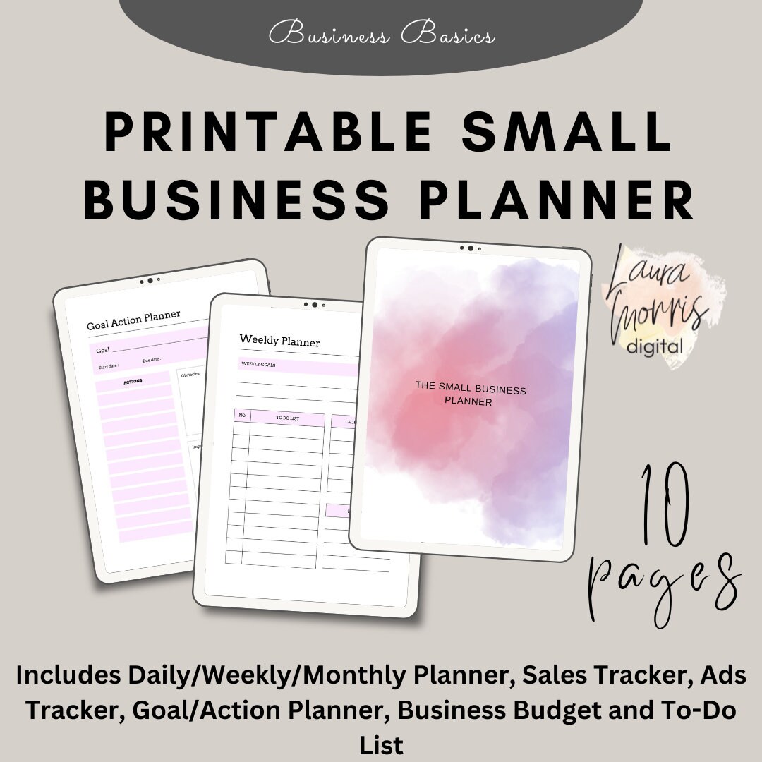 The Ultimate Small Business Printable Planner for Daily, Weekly ...