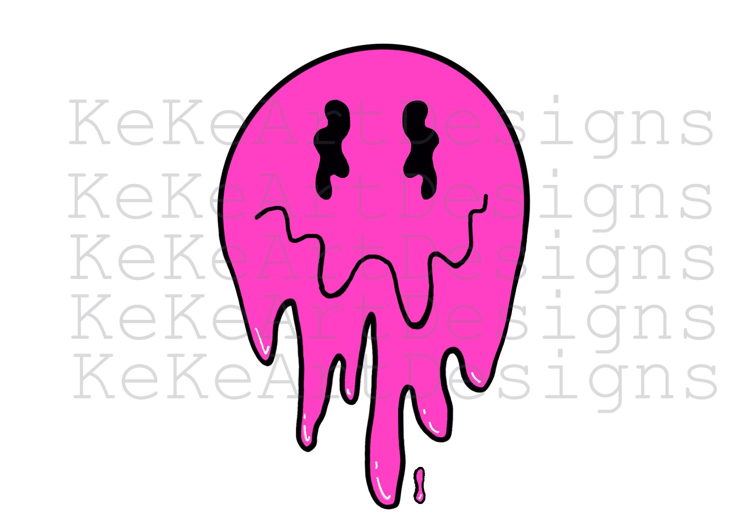 Droopy Smiley Face PNG, Sublimation Design, Digital Download, PNG - Etsy