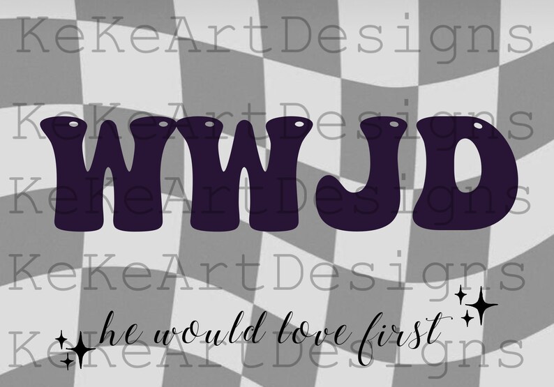 WWJD Checkered Background, Sublimation, PNG - Etsy