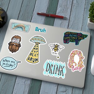 Where Are Ya Friday Sticker | Funny Quote Sticker | Gag Gift | Blue ...