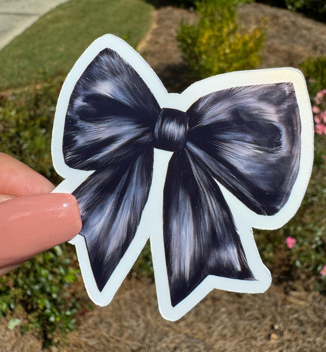 Black Coquette Bow Sticker | Cute Sticker | Bow Sticker | Retro | Water ...
