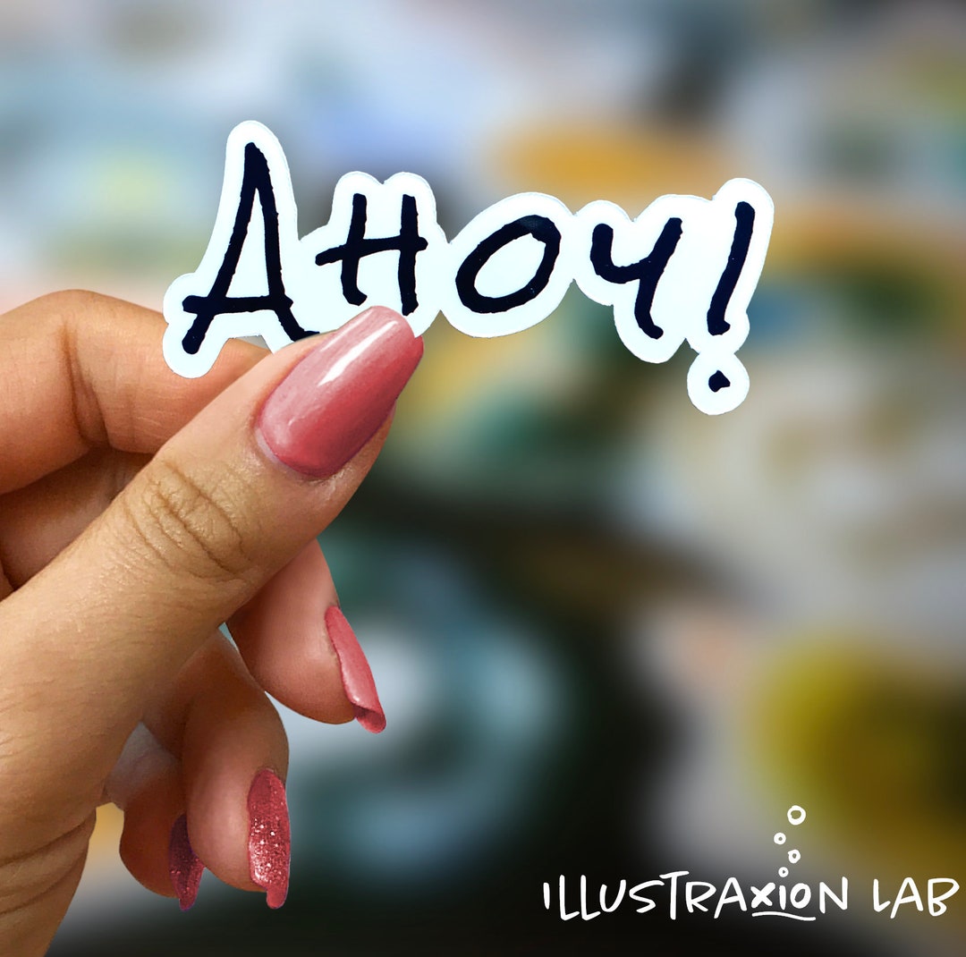 Ahoy Sticker | Hello Sticker | Pirate Sticker | Goofy | Pirate Language ...