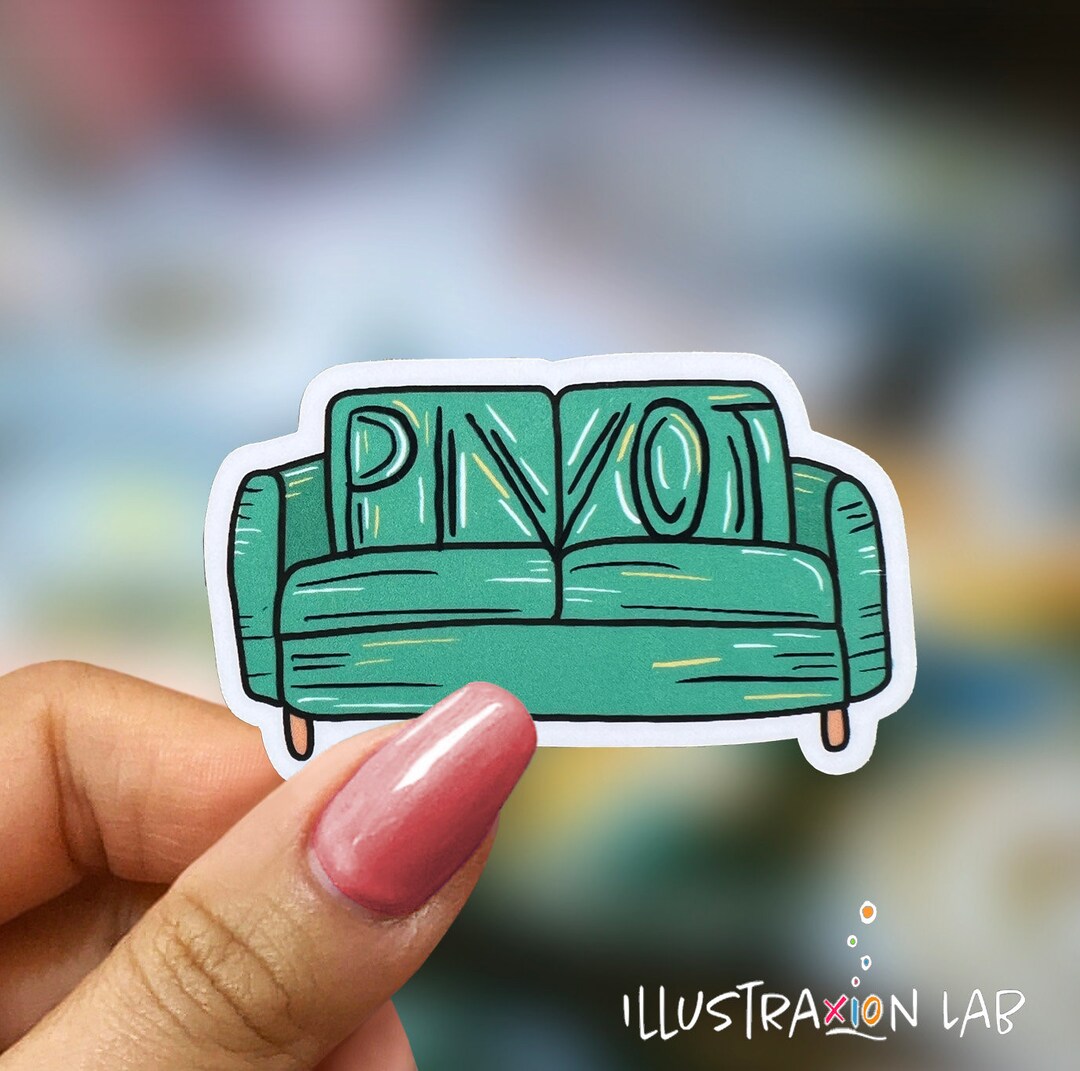 Pivot Couch Sticker | Friends Sticker | Friends Fan Sticker | Water ...